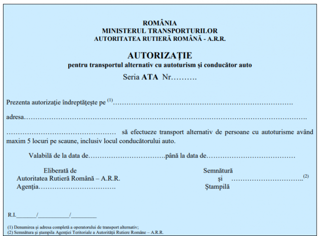 AUTORITATEA RUTIERA ROMANA: INCEPE PROCEDURA DE AUTORIZARE PE TRANSPORT ...